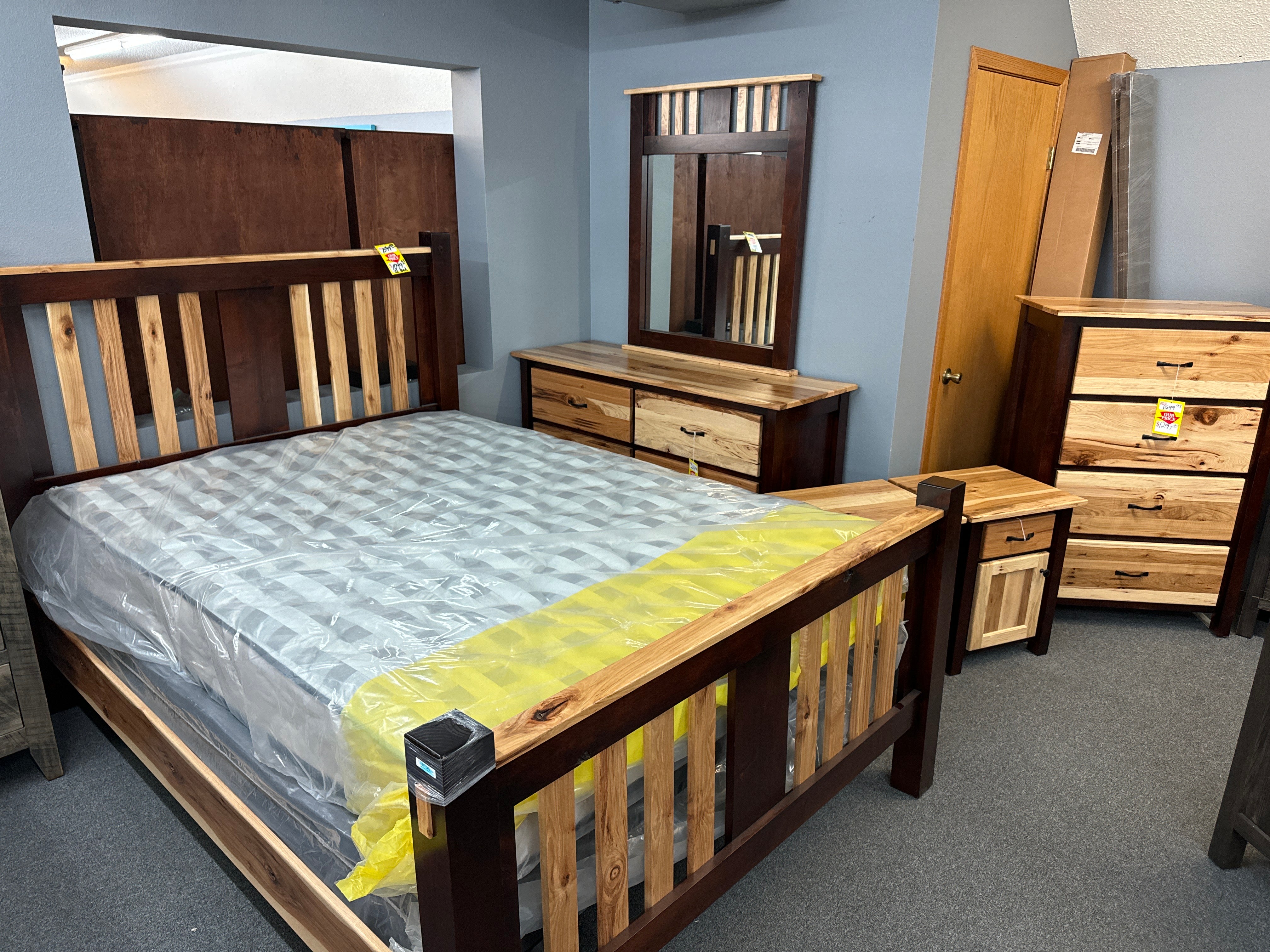 Amish Hickory Bedroom Set – Bush & Gilles Furniture