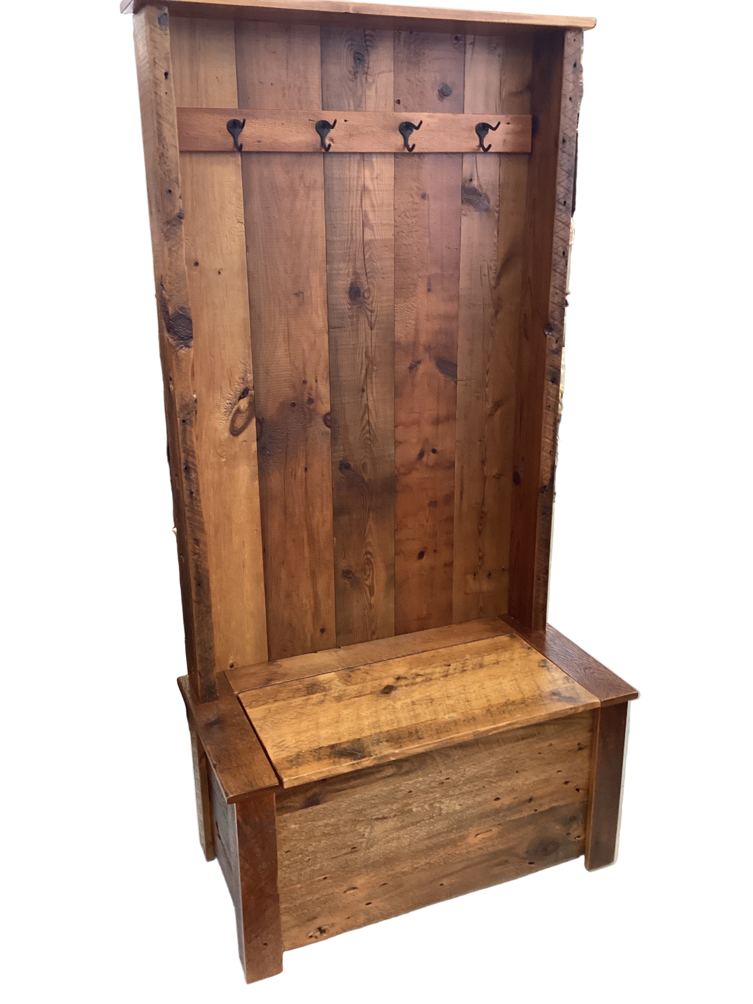 Amish Crafted Barnboard Hall Tree – Bush & Gilles Furniture